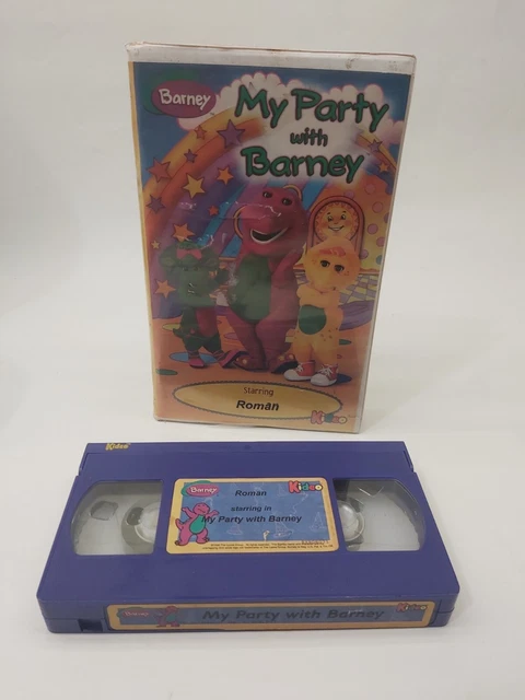 MY PARTY WITH Barney Kideo VHS Kideo Rare Starring "Roman” £18.31 ...
