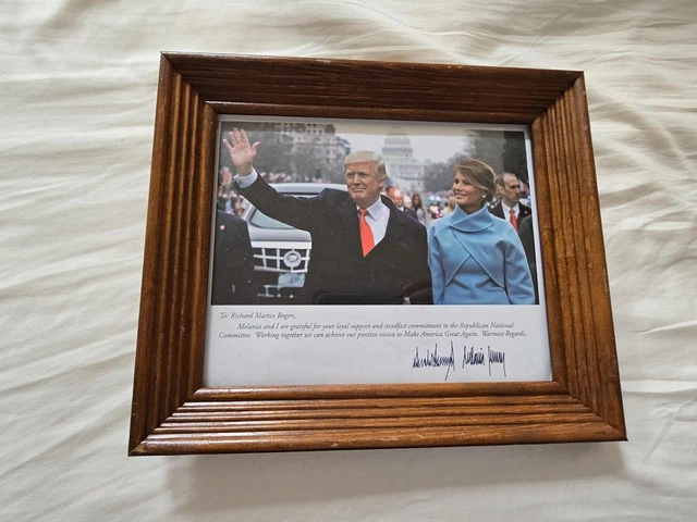 DONALD TRUMP MELANIA Trump Signed Photo Letter Republican National ...