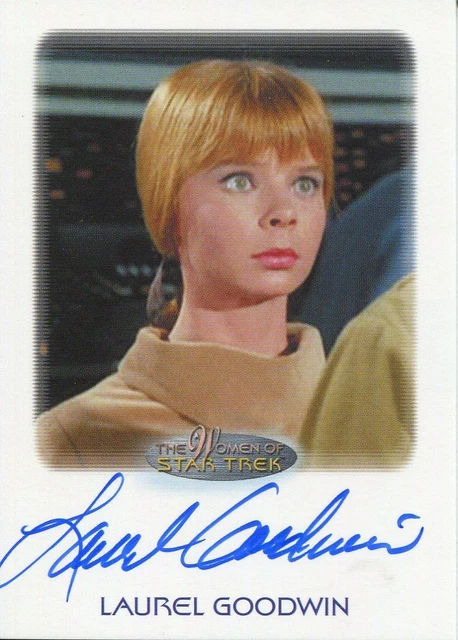 STAR TREK WOMEN Of 50th Anniversary Autograph Card Laurel Goodwin as ...