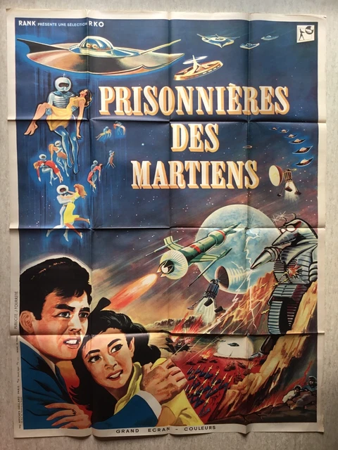 PRISONNIERES DES MARTIENS Affiche Original Grande French Movie Poster ...