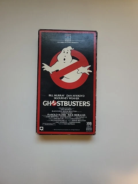 GHOSTBUSTER VHS MOVIE Vintage Bill Murray Dan Aykroyd Harold Ramis £9. ...