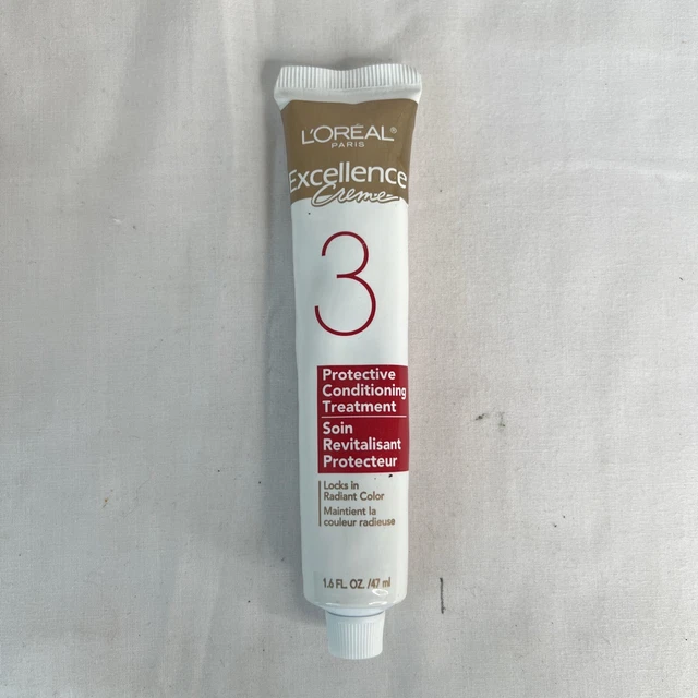 LOREAL PARIS EXCELLENCE Creme #3 Conditioning Hair Treatment Tube 1.6 ...
