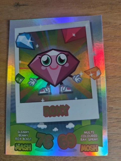 MOSHI MONSTERS SERIES 1 ULTRA RARE, Rainbow Foil, ROXY, Original Card £ ...
