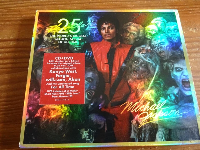MICHAEL JACKSON THRILLER 25th anniversary CD + DVD £11.07 - PicClick UK