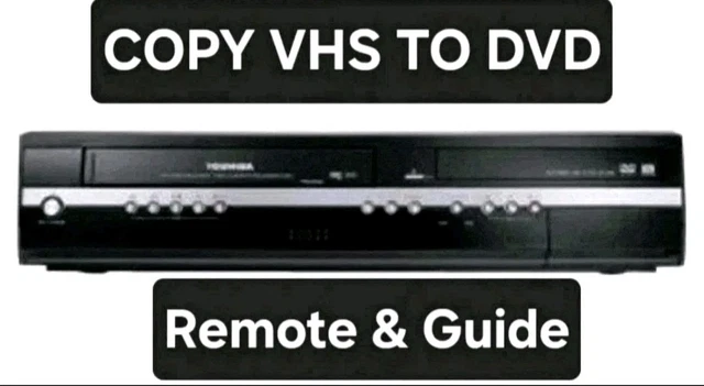 TOSHIBA VHS DVD Recorder Copy VHS to DVD with Remote & Set Up Guide DVR17KTB $261.70 - PicClick AU