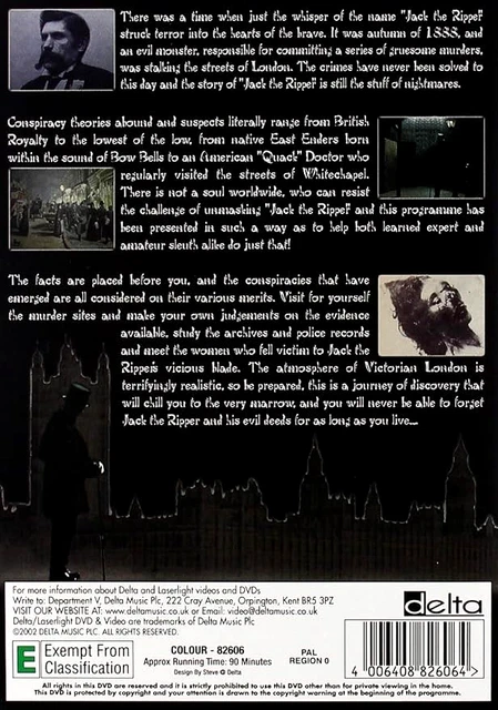 JACK THE RIPPER Conspiracies (DVD, 2003) NEW $18.90 - PicClick AU