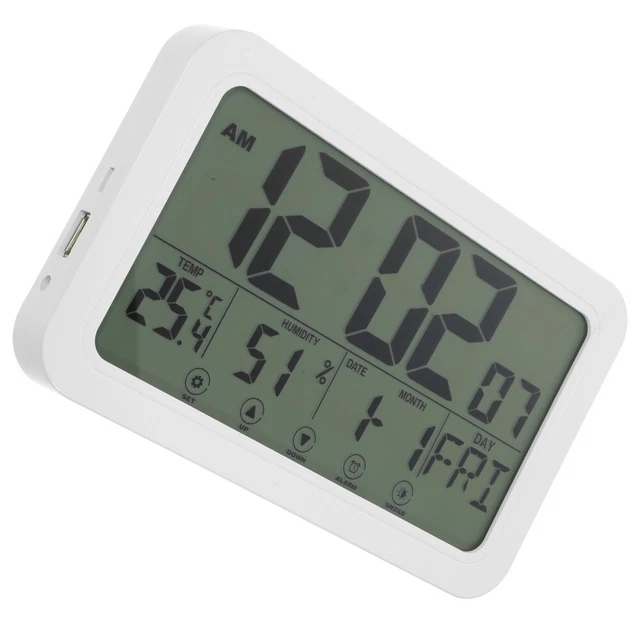 HORLOGE DE TEMPÉRATURE Et D'humidité Réveil Numérique Chevet Bureau Voyage EUR 27,48 - PicClick FR