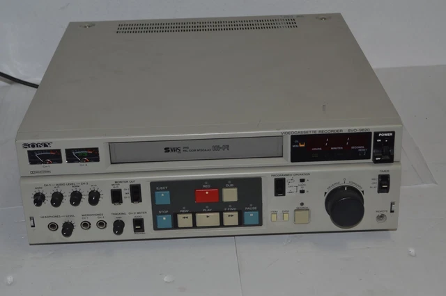 TC SONY MODEL # Svo-9620 Professional S-Vhs Vcr (Tmd19) £383.37 ...