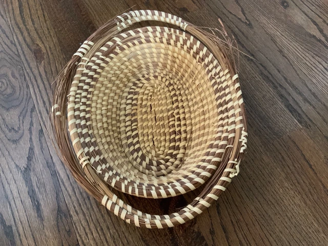 LARGE GULLAH SWEETGRASS Basket prototype display Charleston South ...