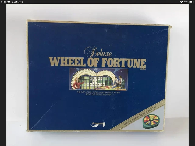 VINTAGE DELUXE WHEEL Of Fortune Board Game Pressman 1986 Complete ...