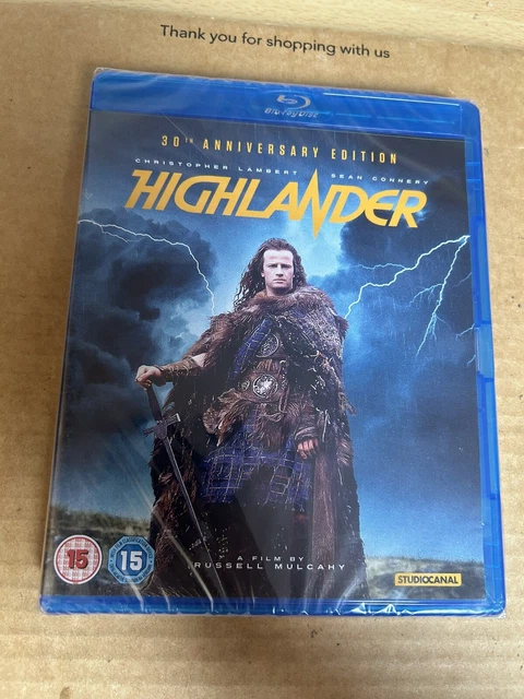 HIGHLANDER 30TH ANNIVERSARY Blu-Ray Christopher Lambert, Sean Connery ...