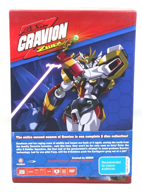 GRAVION ZWEI. THE Sequel to Gravion. 3 DVD Box Set. Region 4 PAL. $34.95 - PicClick AU