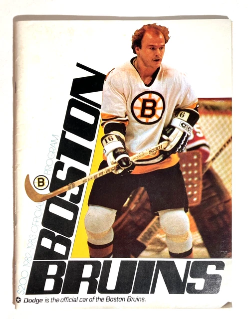 BOSTON BRUINS 1980S 1982-1983 Official Program Vintage NHL Hockey ...