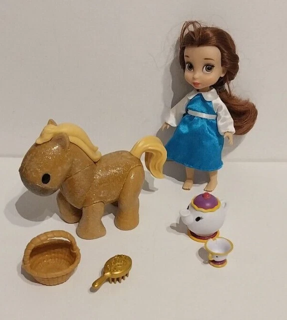 DISNEY ANIMATORS COLLECTION Mini Dolls Playset Belle Beauty & Beast ...