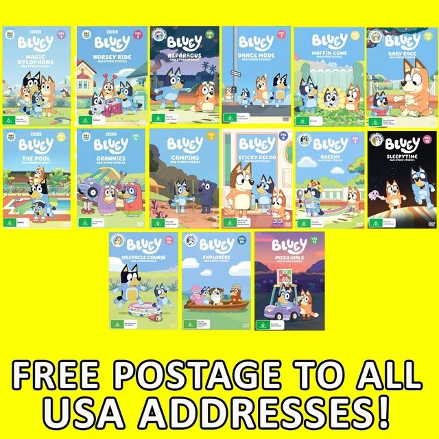DVD BLUEY COMPLETE Season Series Volume 1 - 14 1 2 3 4 5 6 7 8 9 10 10 ...