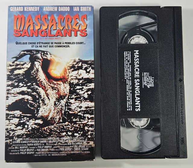 MASSACRES SANGLANTS &BODY Melt" HTF French NTSC VHS Tape (1993) Horror ...