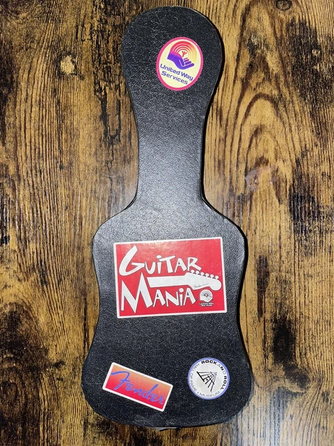 GUITAR MANIA MINIATURE Guitar 2005 "Flaming Guitar 1967" #1019 w/ Case ...