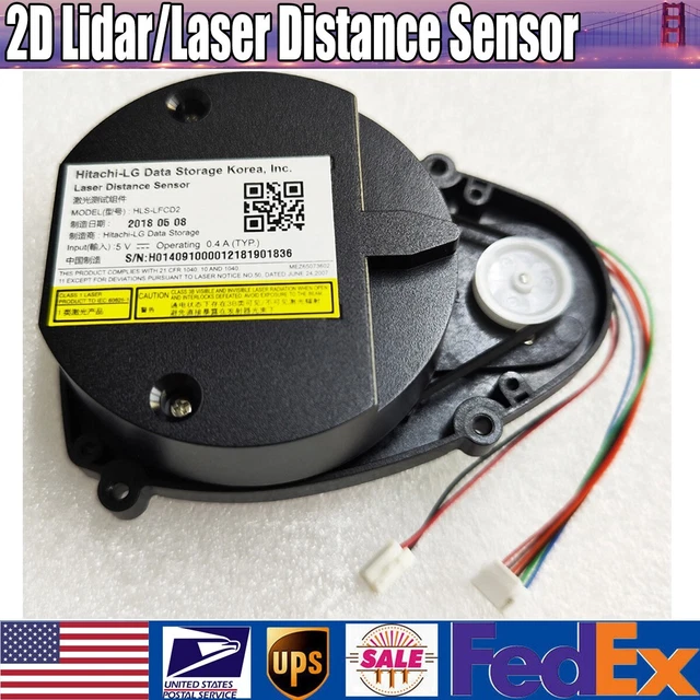 2D LIDAR / Laser Distance Sensor DIY Robots 360° Distance Detection ...