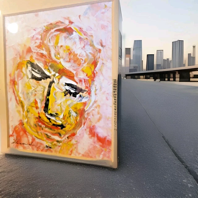 ABSTRAKTES GESICHT, ALEXANDER Kopp, Einzelwerk Moderne Kunst Art ...