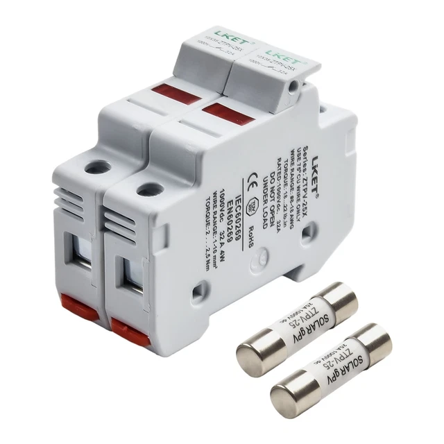 SAFETY ELECTRICAL EQUIPMENT Fuses 2P Solar PV Panel 32A With LED 1000V ...