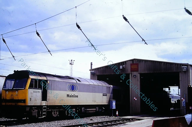 ORIGINAL 35MM RAILWAY Slide Diesel Electric Locomotive 60079 (F35) £3. ...