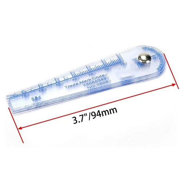PLASTIC METRIC FEELER Gauge Measuring Width/Thickness Guitar $17.59 ...
