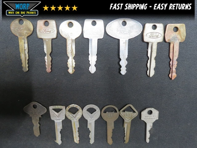 VINTAGE ANTIQUE FORD Motors Keys Model T #53 And Several Others $29.90 ...