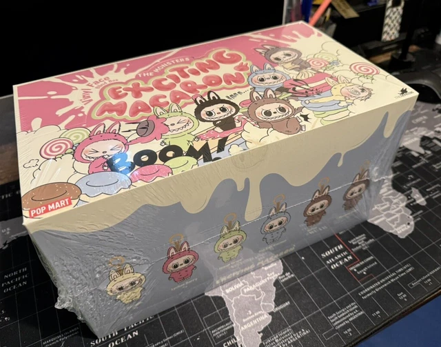 POP MART LABUBU THE MONSTERS Exciting Macaron Vinyl Plush BOX SET ...