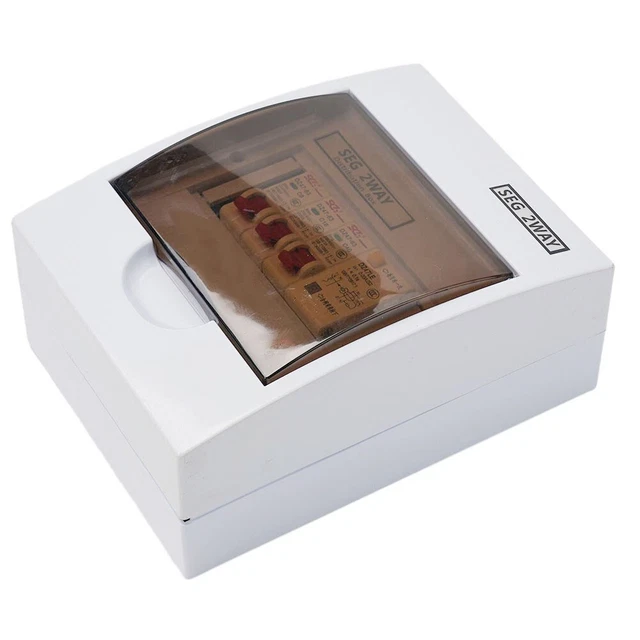 COMPACT GARAGE FUSE Box with Transparent Cover 40A 30mA RCD Easy ...