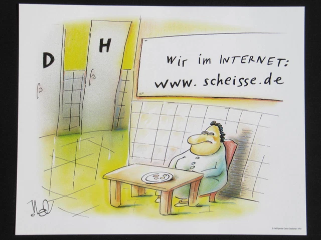 WIR IM INTERNET ( www.scheisse.de ) Cartoonposter 40 x 50 cm EUR 5,95 ...