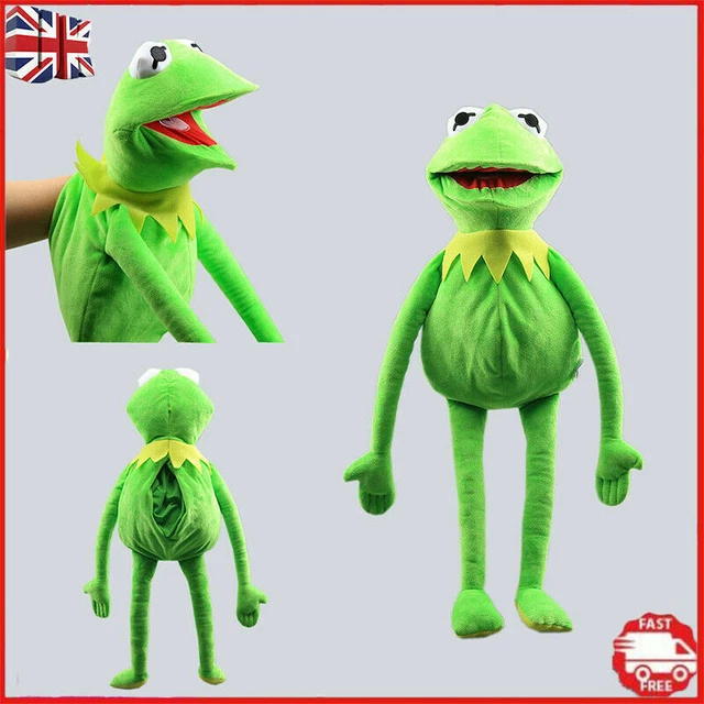 60CM KERMIT THE Frog Hand Puppet Full Body Muppet Sesame Street Plush ...