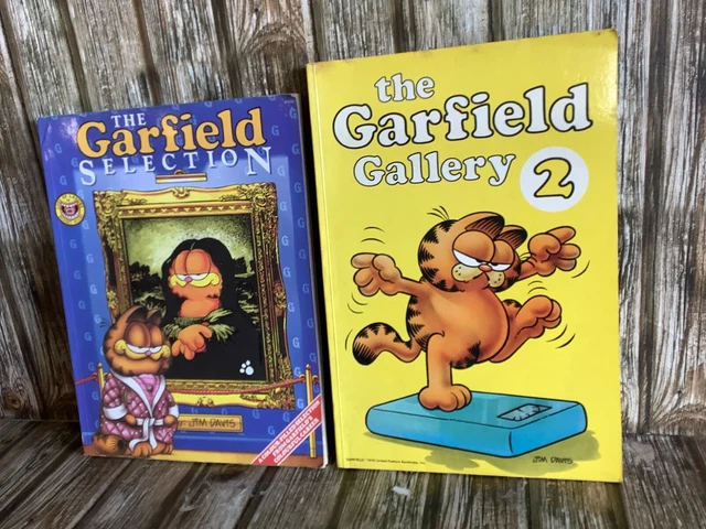 GARFIELD THE CAT - Jim Davis Cartoon Books - 2 Full Color Books ...