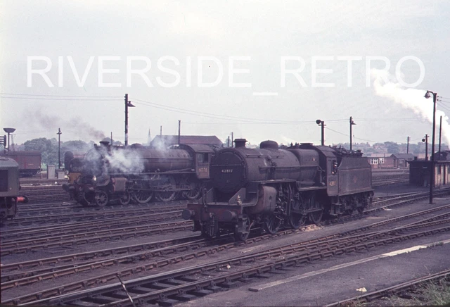 35MM SLIDE PHOTO - British Railways Class Crab Steam Loco 42817 - 1960s ...