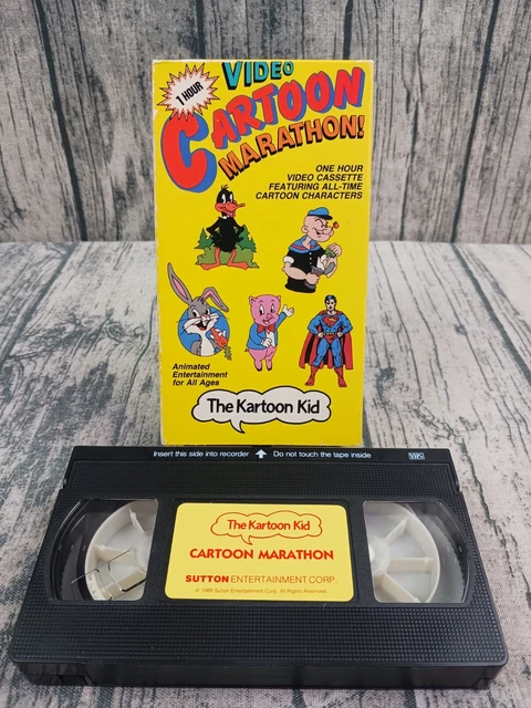 THE KARTOON KID: Cartoon Marathon (VHS, 1989) Bugs Bunny, Daffy Duck ...