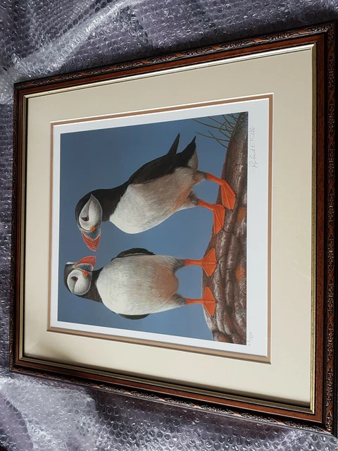 NEW ROBERT E Fuller Courting Puffins limited edition print £95.00 - PicClick UK