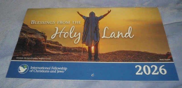 INT'L FELLOWSHIP OF Christians & Jews HOLY LAND 9" 2026 WALL CALENDAR ...