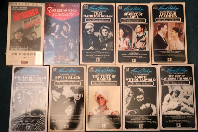 10~VINTAGE CLASSIC RARE FILMS~VHS LOTS~SAMUEL GOLDWYN~CLASSIC ...