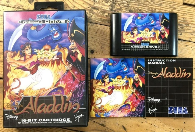 DISNEY'S ALADDIN COMPLETE Notice Box Megadrive Pal Euro Cib Original ...