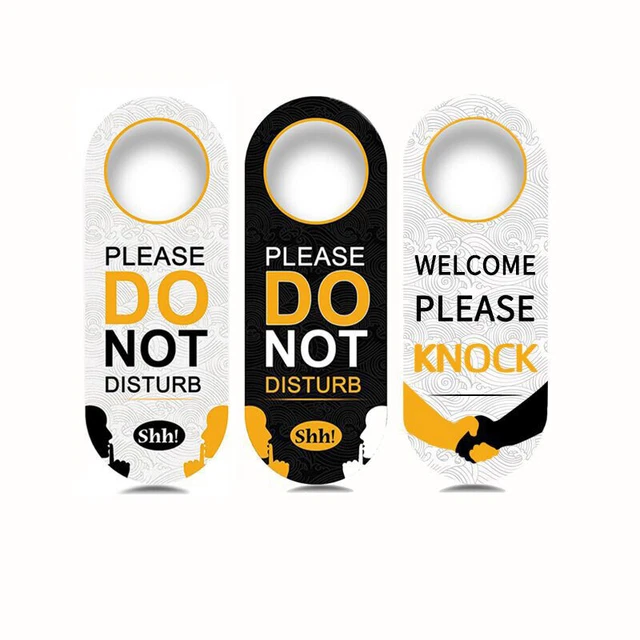 PLEASE DO NOT Disturb Door Sign Hotel Bulletin Board Pendant Label Door ...