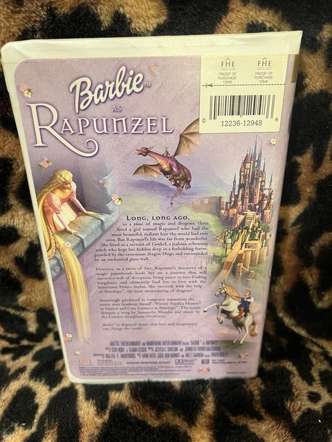 BARBIE AS RAPUNZEL Movie (VHS, 2002) £7.19 - PicClick UK