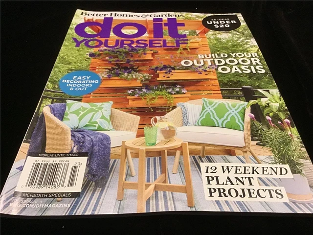 BETTER HOMES & Gardens Magazine Do It Yourself été 2022 oasis extérieure EUR 10,54 - PicClick FR