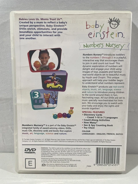 BABY EINSTEIN-NUMBERS NURSERY -DVD-VGC - Free Postage £14.67 - PicClick UK