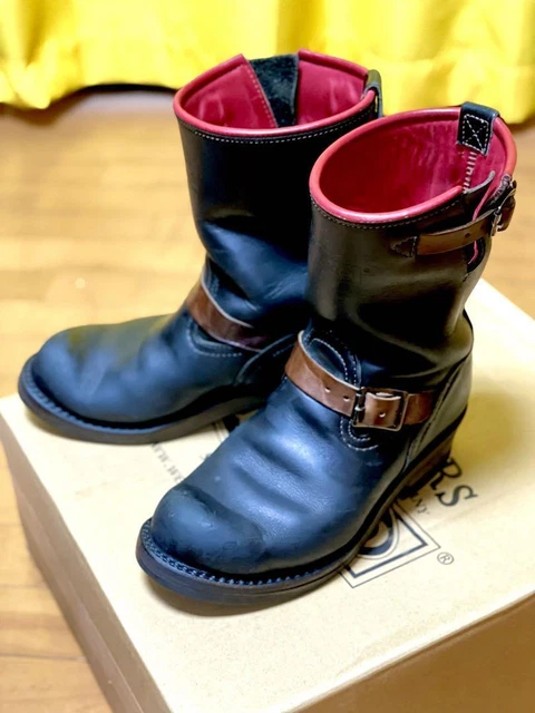 WESCO BOSS ENGINEER Boots Black& Red US9 £917.55 - PicClick UK