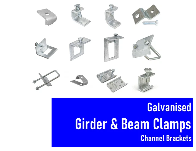GALVANISED UNISTRUT GIRDER Beam Clamps Window Purlin Mezz Channel ...