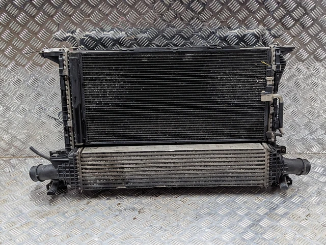 AUDI A4 RADIATOR Pack & Cooling Fan 2.0 Tdi Manual B8 8K 2015 £149.99 ...