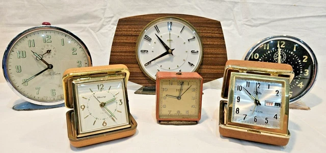 VINTAGE CLOCK Prop/Theatre Collection/Bundle Untested Westclox, Metamec ...