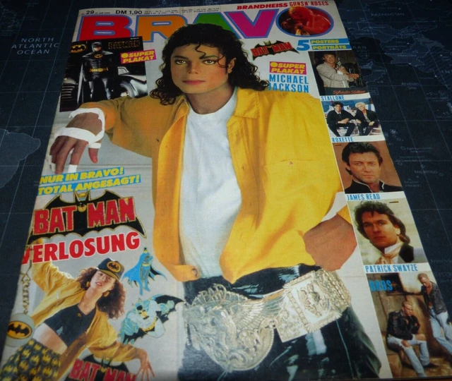 BRAVO 29/1989 David Hasselhoff/Michael Jackson/Batman/Guns N Roses ...