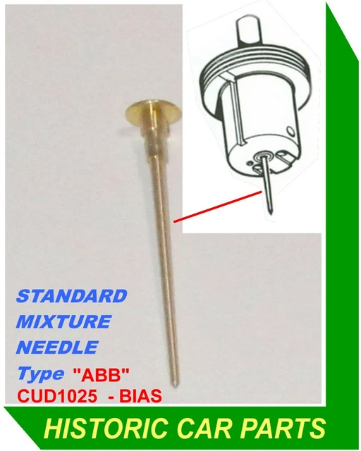 STD MIX NEEDLE Type "ABB" for HS4 1½” SU Carb AUD on AUSTIN Allegro ...
