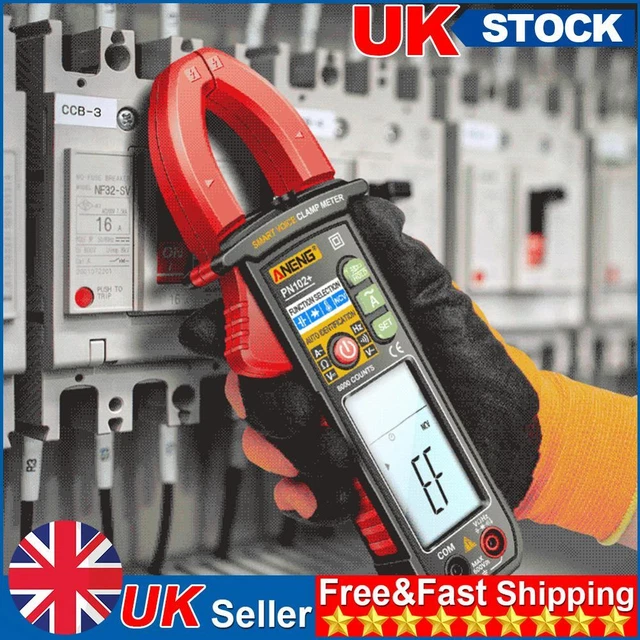 DIGITAL CLAMP MULITIMETER Backlight Current Voltage Clamp Meter ...
