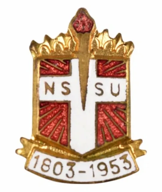VINTAGE NATIONAL SUNDAY School Union 1803-1953 150th Anniversary Enamel ...